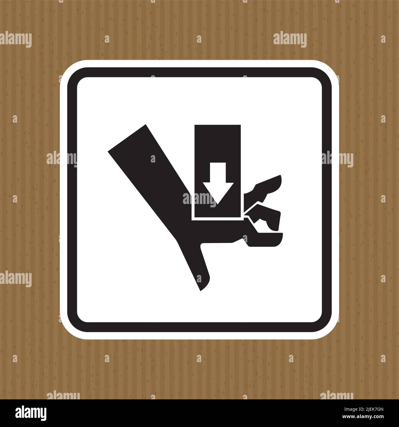 Hand Crush Force from Above Symbol Sign, Vector Illustration, Isolate ...