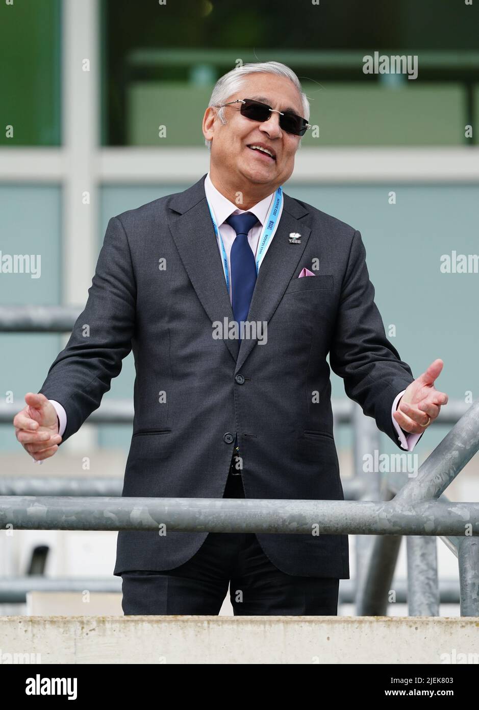 Lord Patel in the stands after day five of the third LV= Insurance Test ...