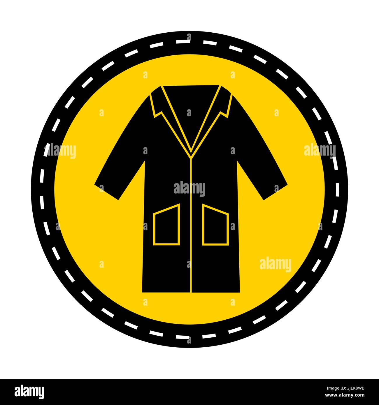 PPE Smock Symbol Sign Isolate On White Background,Vector , 56% OFF