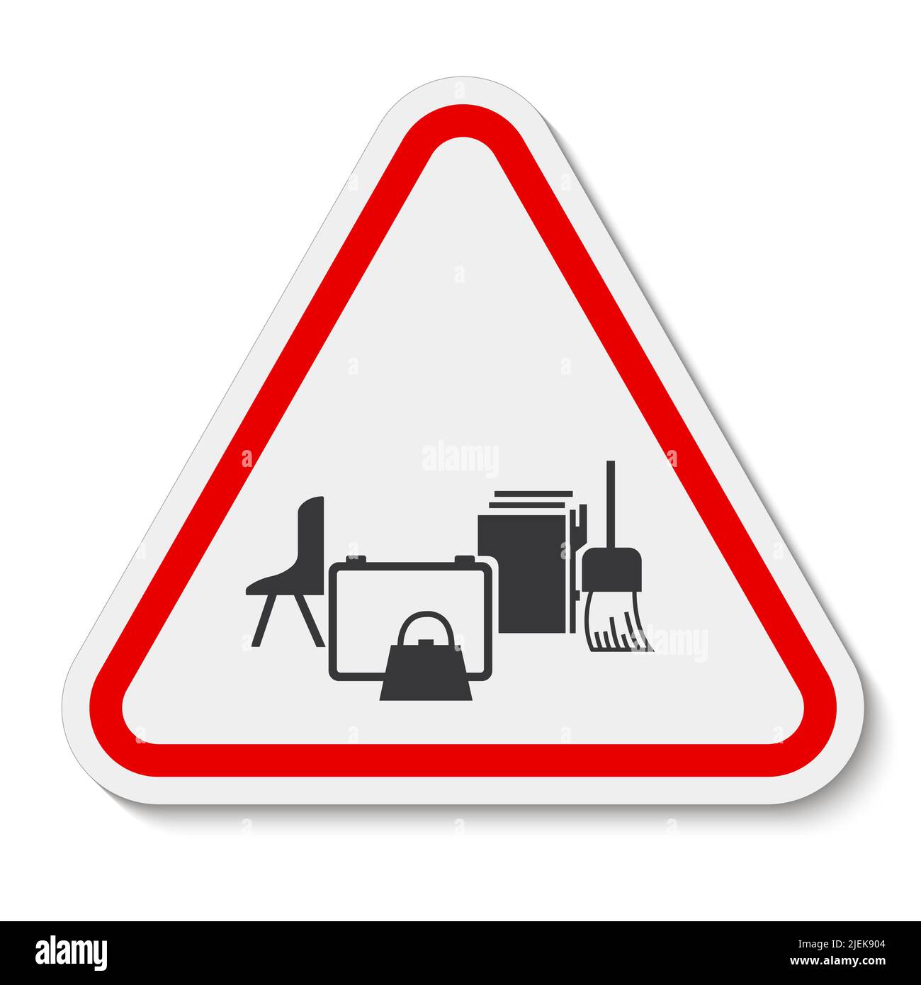 Keep Area Clear Symbol Sign Isolate on White Background,Vector ...