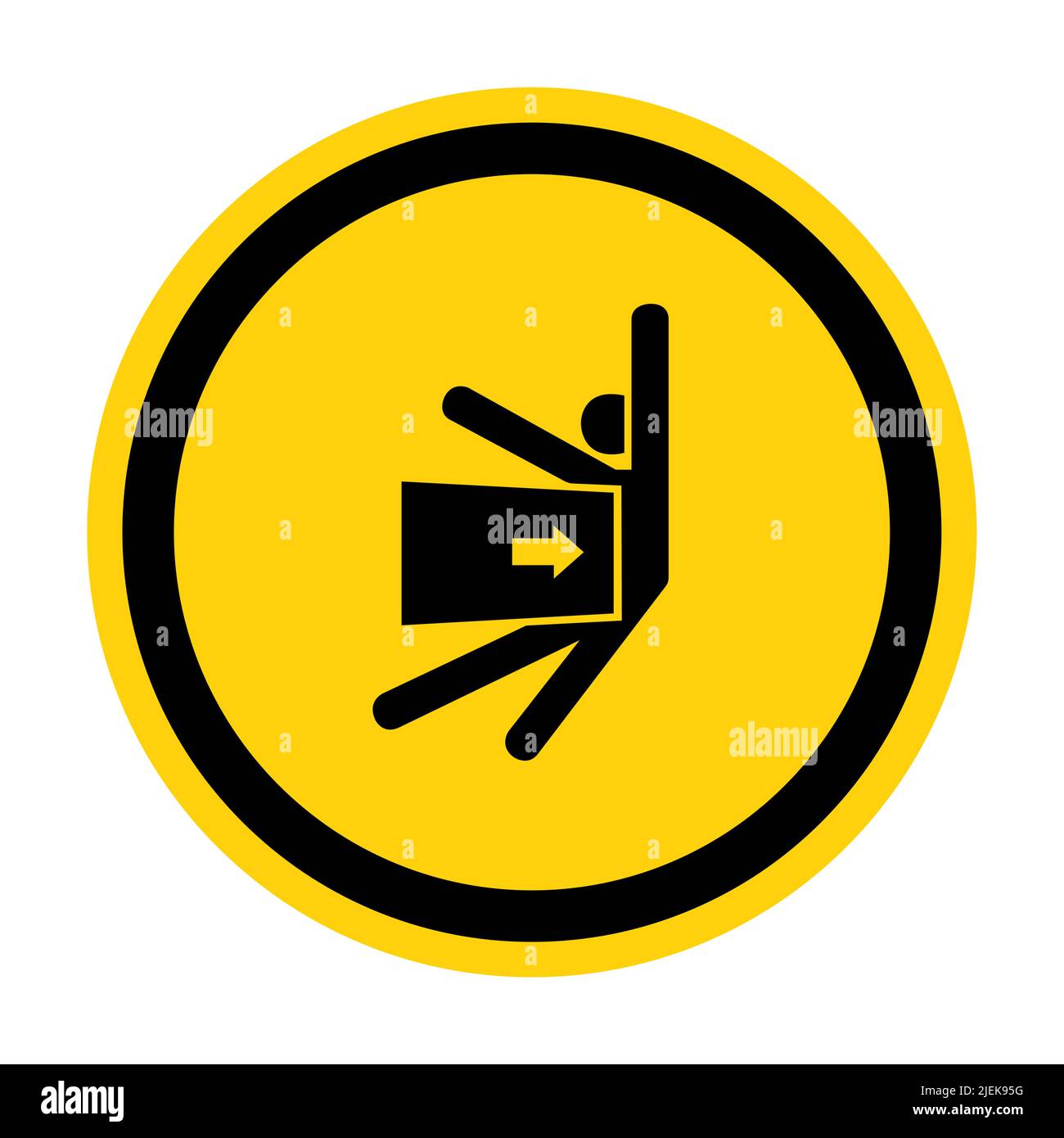 Body Crush Force From Side Symbol Sign Isolate On White Background ...