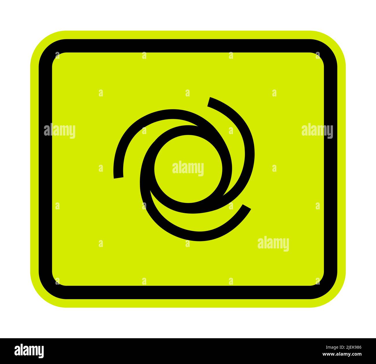Beware Automatic Start-Up Symbol Sign Isolate On White Background ...