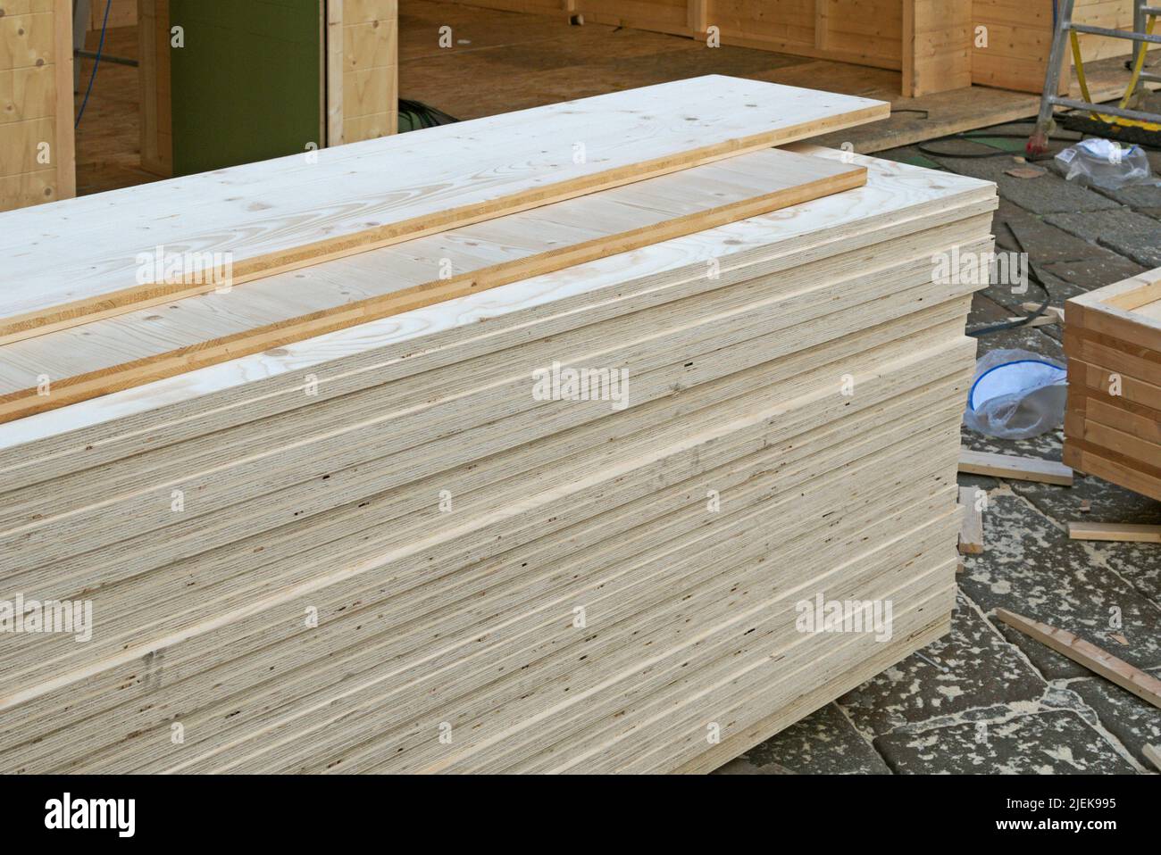 Stack of wooden boards hi-res stock photography and images - Alamy