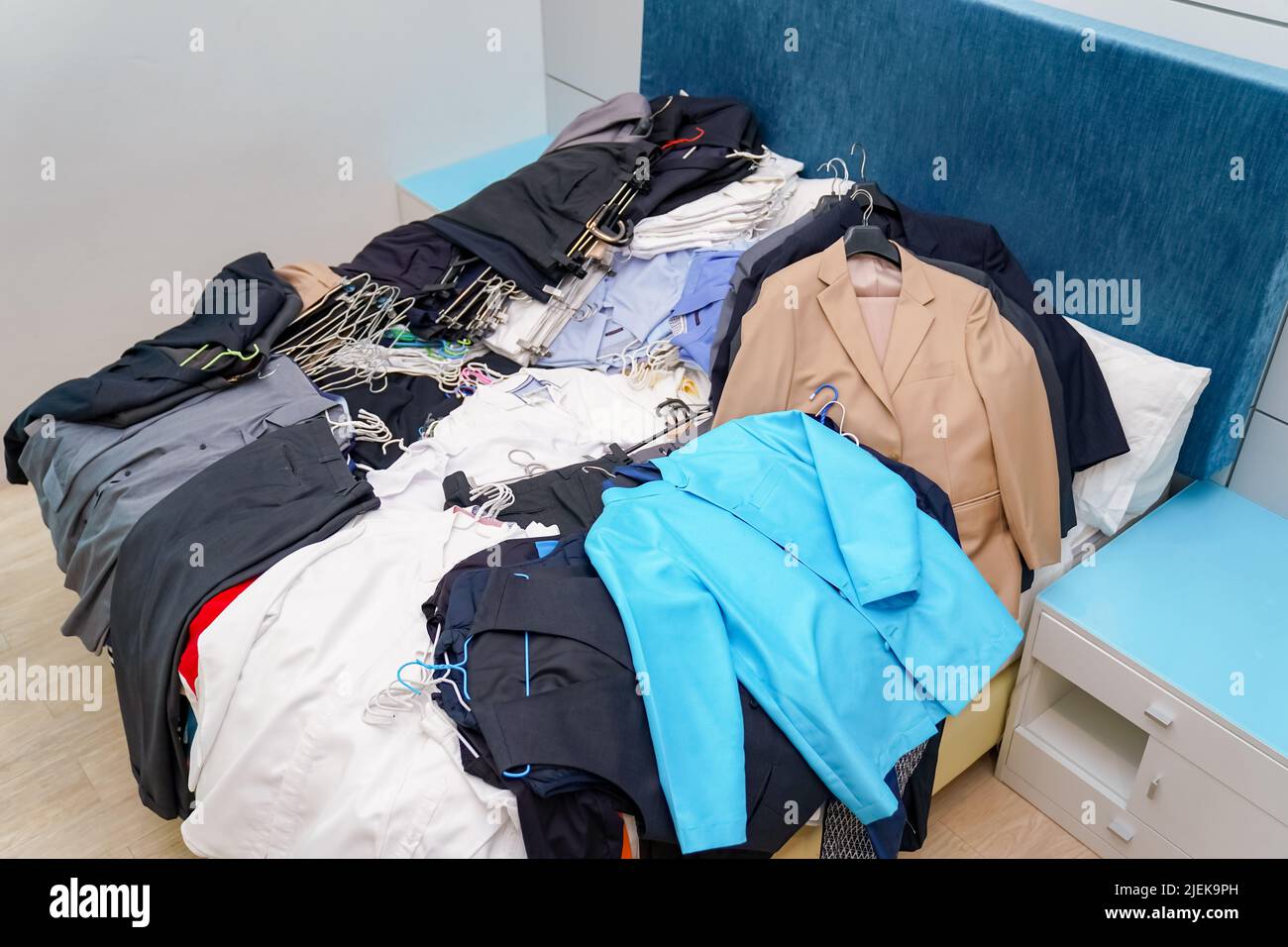 Female in mens pants hi-res stock photography and images - Alamy