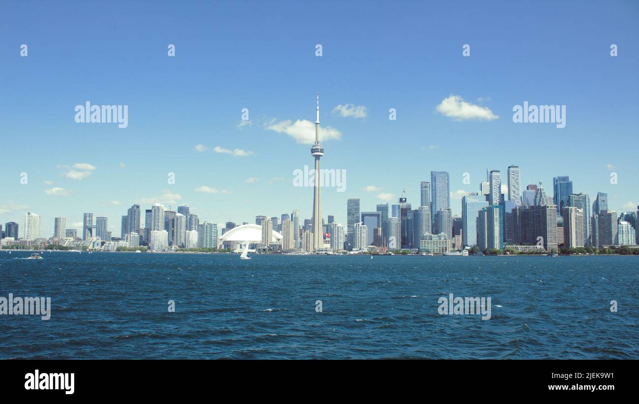 Toronto skyline from the Islands Stock Photo - Alamy