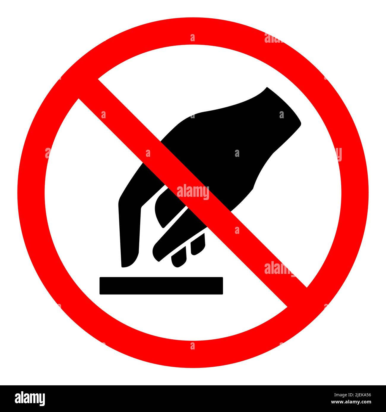 Do Not Touch Symbol Stock Vector Image & Art - Alamy