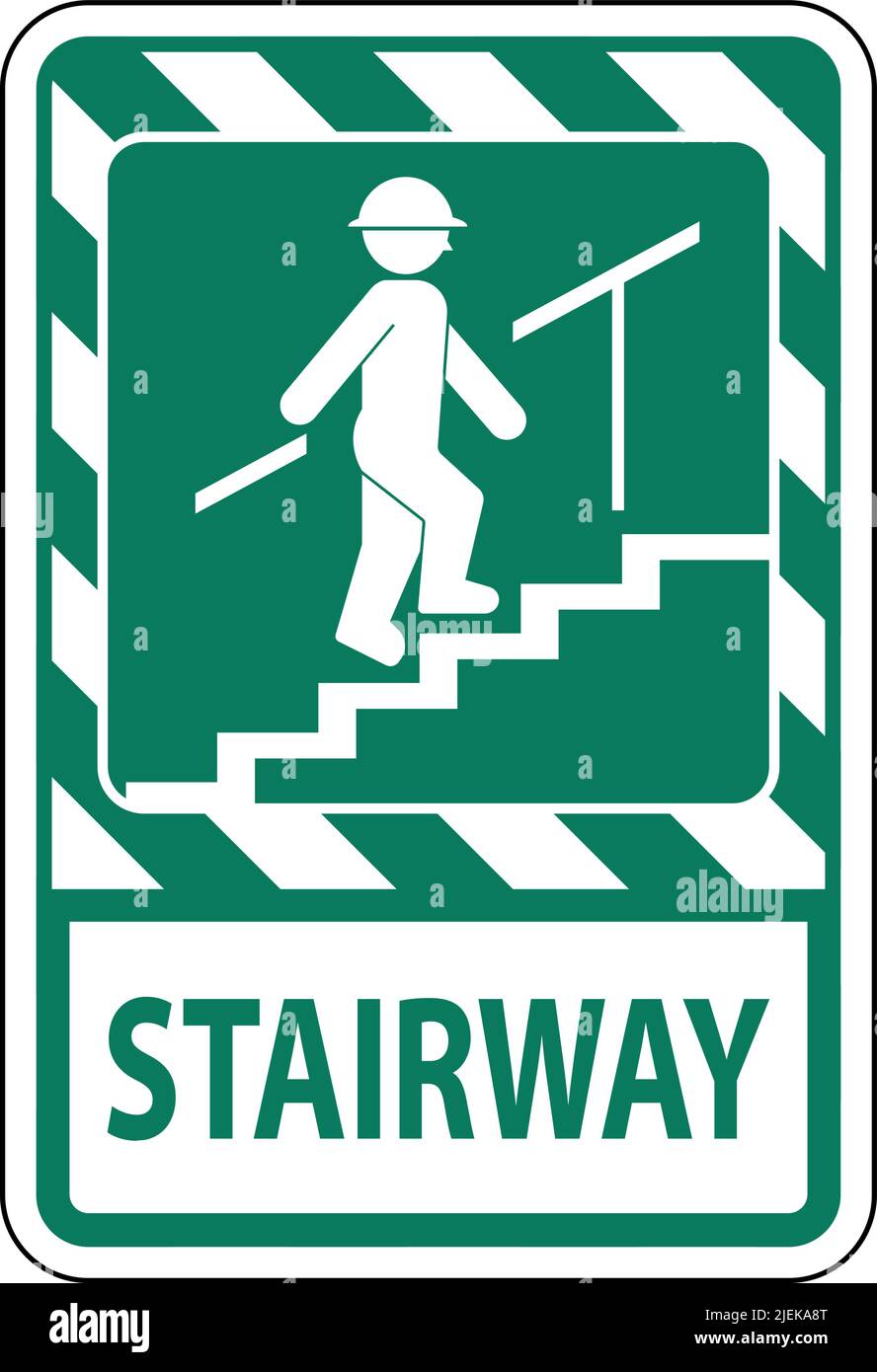 Stairway Sign On White Background Stock Vector Image & Art - Alamy