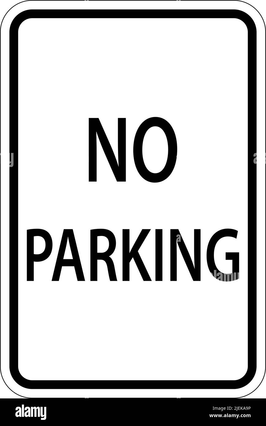 Prohibition no parking traffic Black and White Stock Photos & Images ...