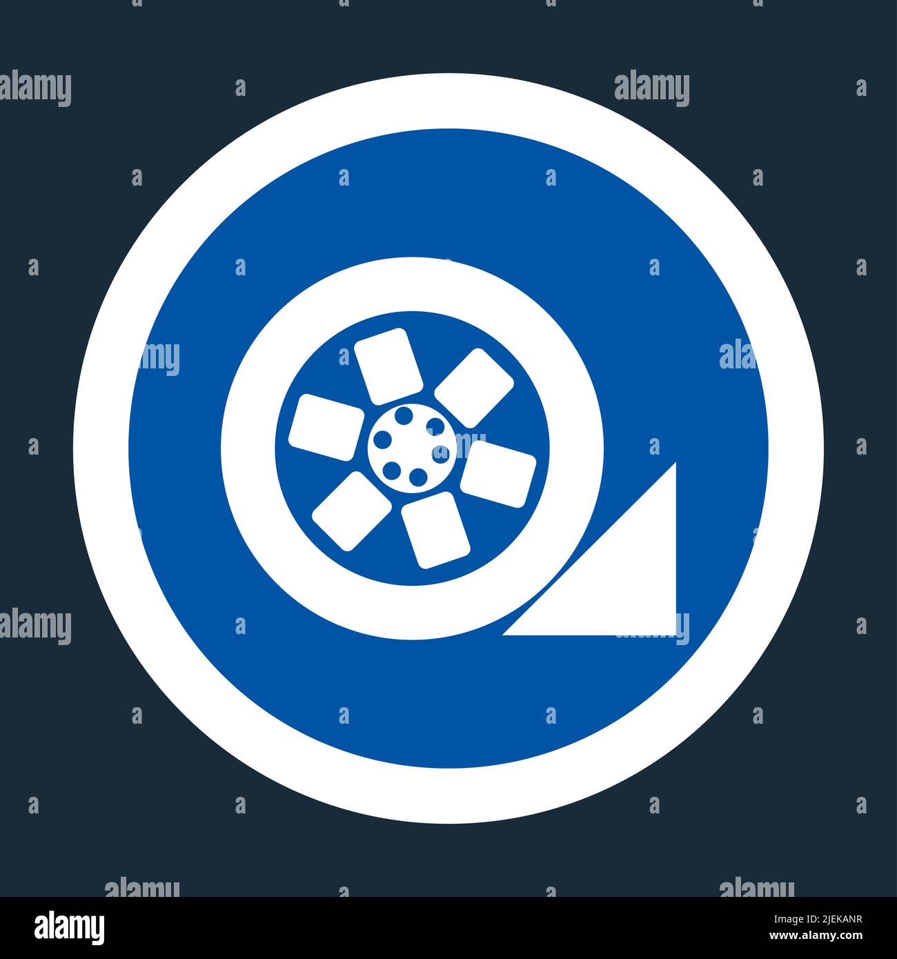 PPE Icon.Use Stopper Symbol On black Background On black Background ...