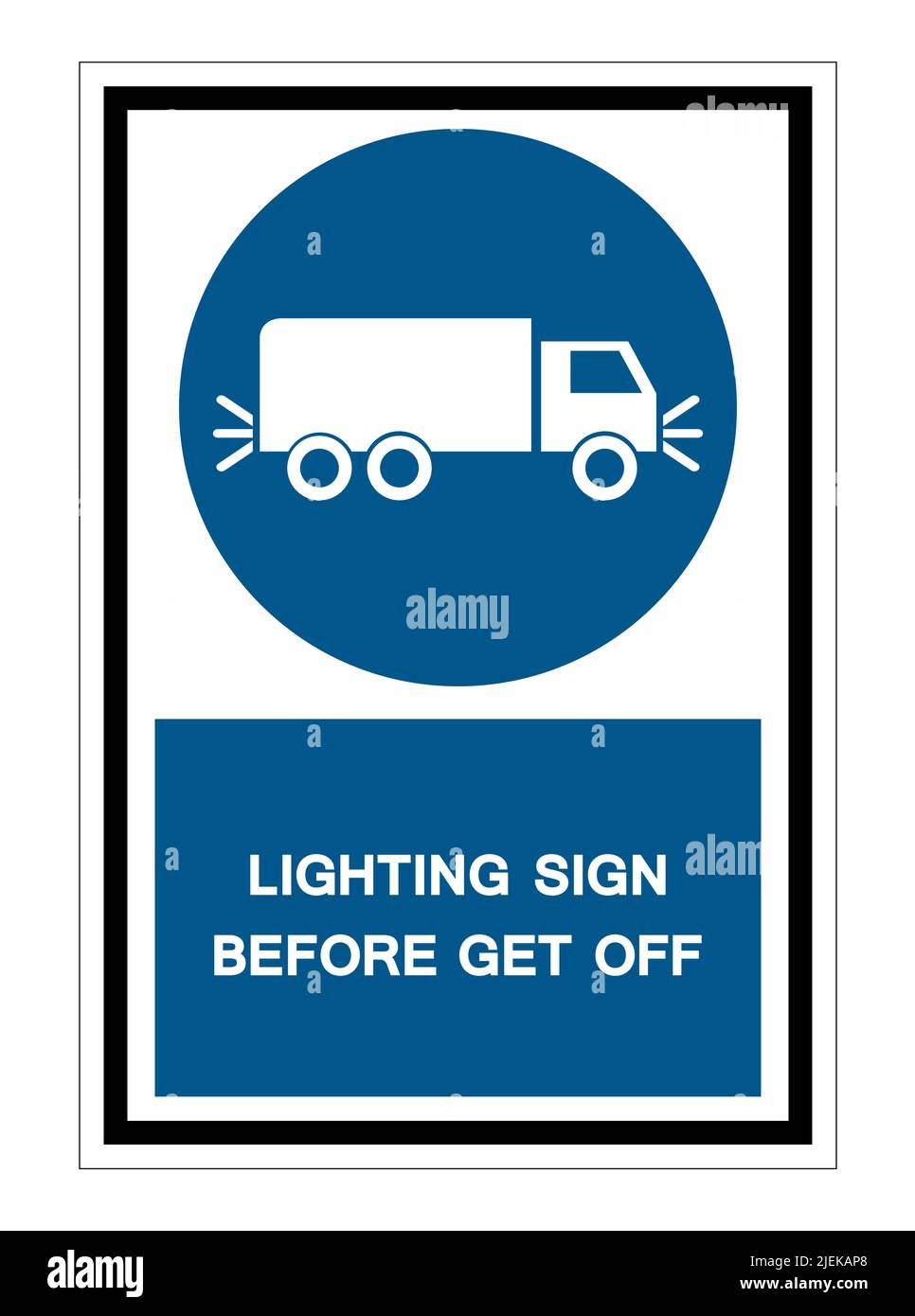 Lighting Sign Before Get Off Symbol Sign Isolate on White Background ...