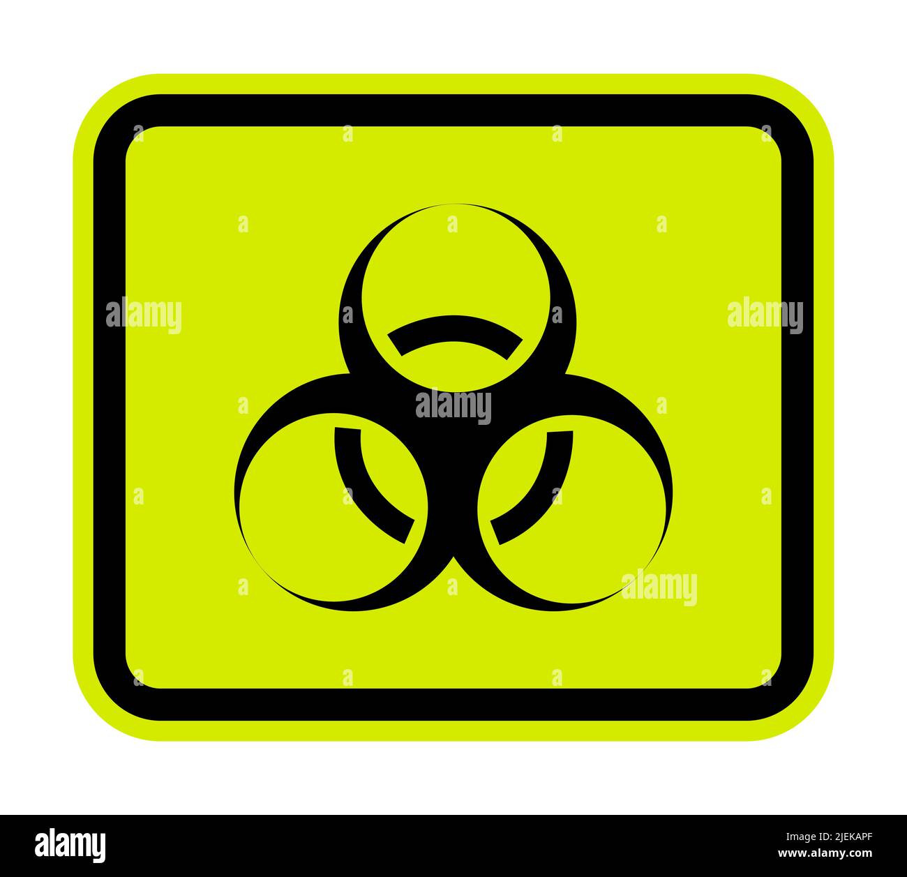 Beware Biological Hazard Symbol Isolate On White Background,Vector ...