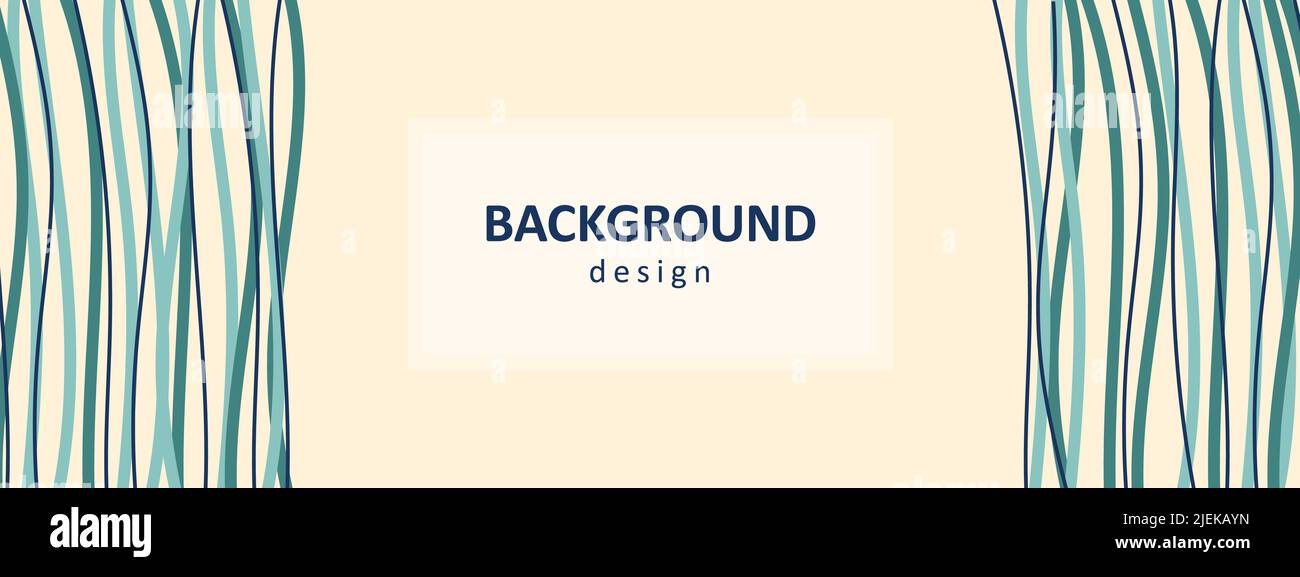 Abstract trendy banner, different stripes background. Simple design for ...