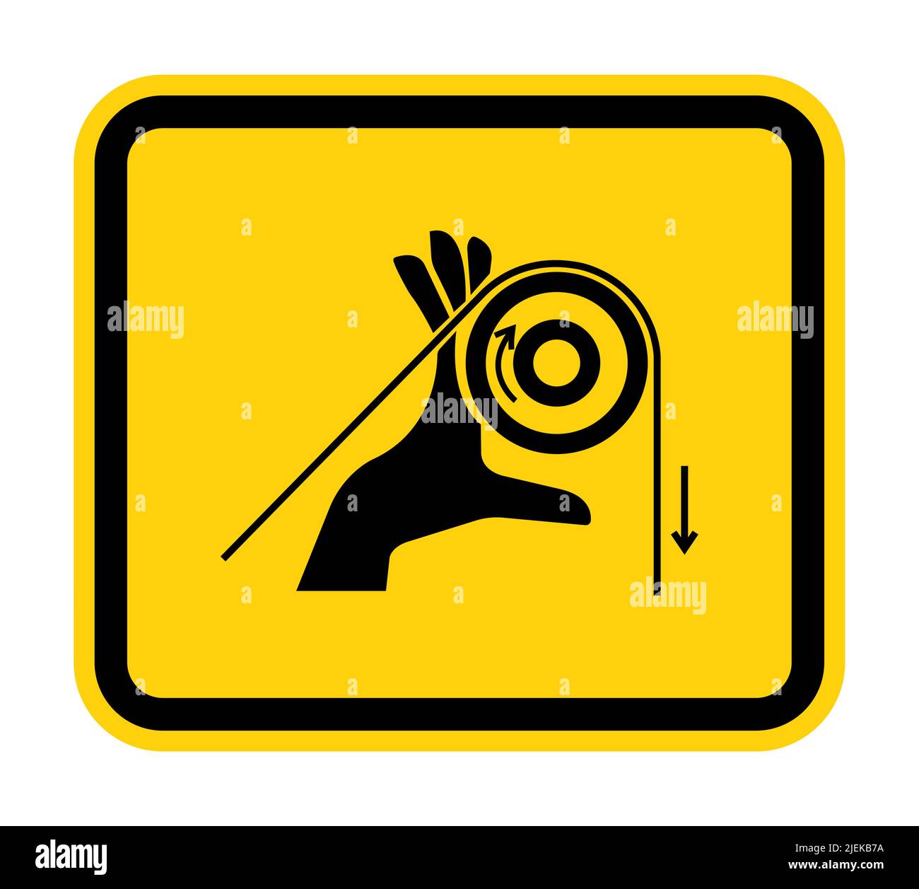 Hand Entanglement Rollers Symbol Sign, Vector Illustration, Isolate On ...