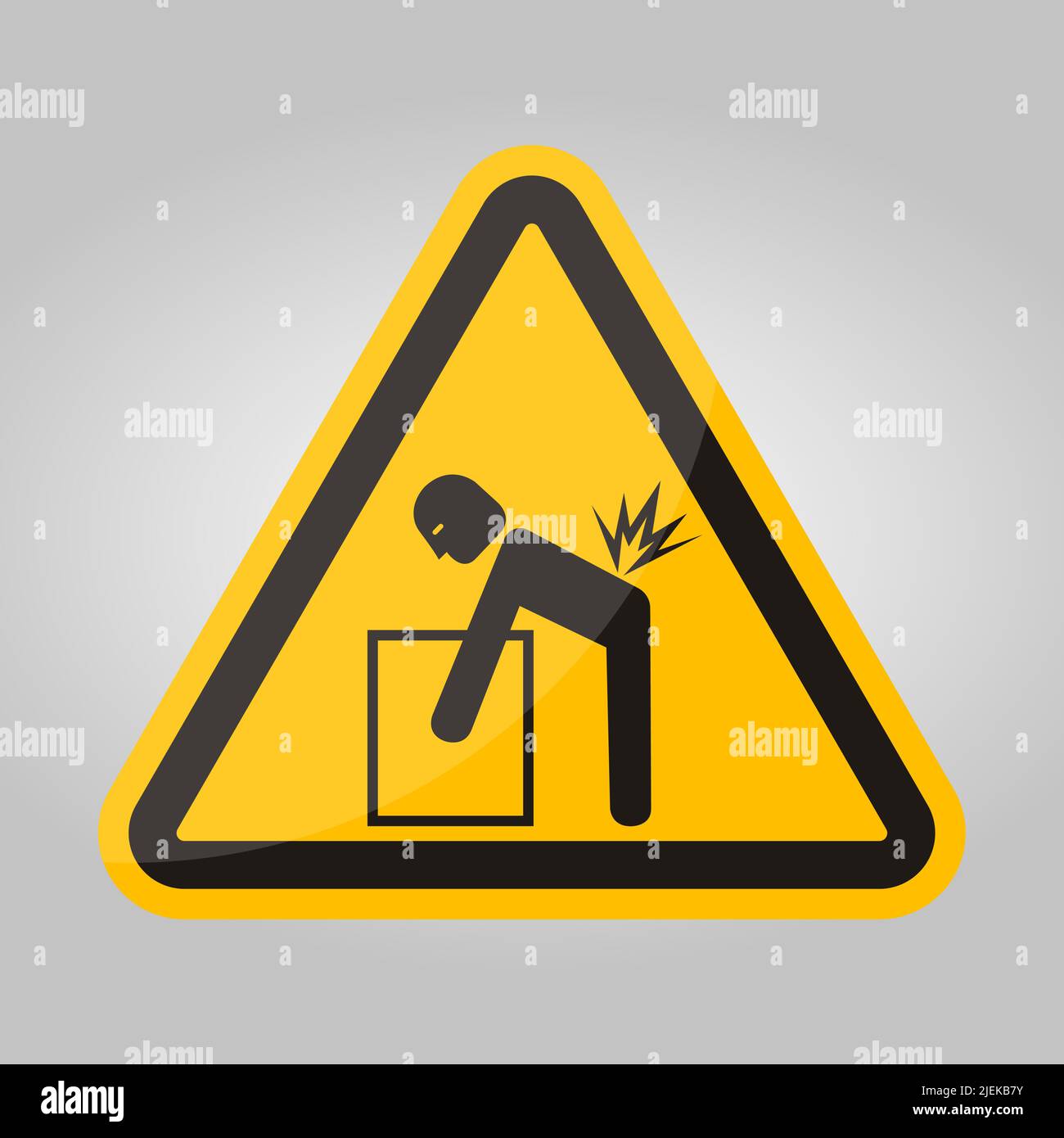 Lifting Hazard Symbol Sign Isolate On White Background,Vector ...