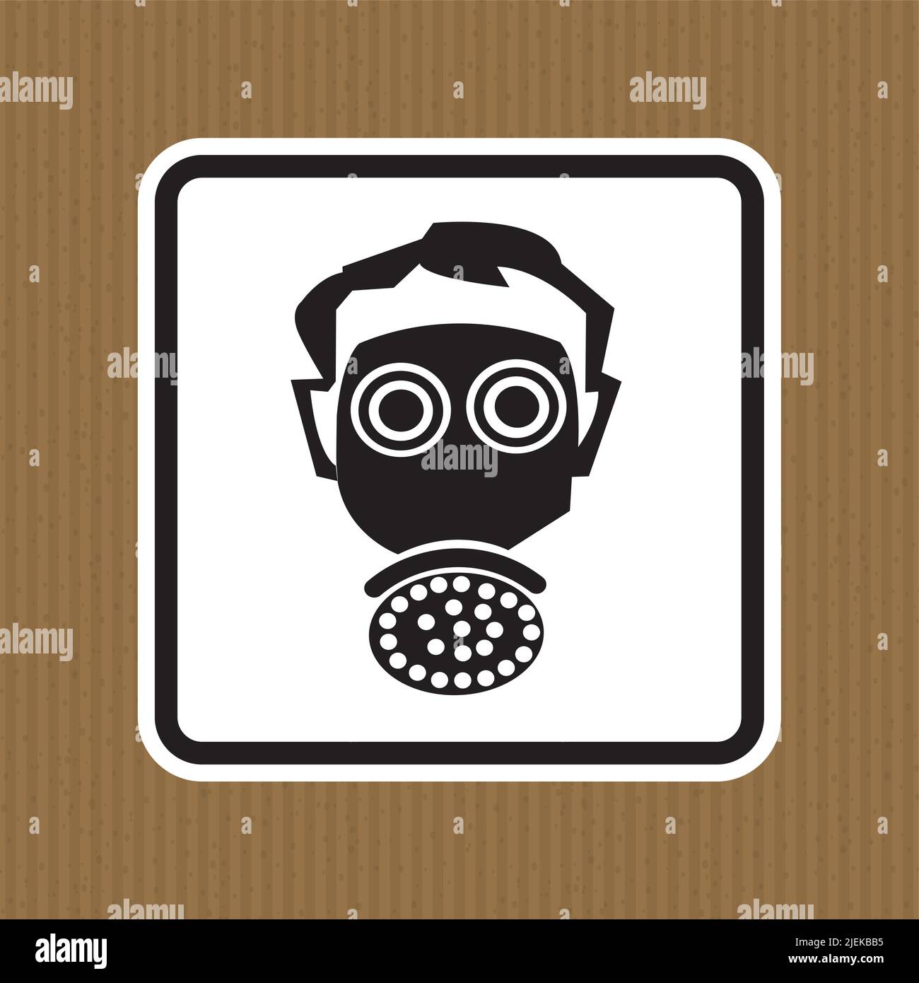 Symbol wear respirator protection Sign Isolate On White Background ...