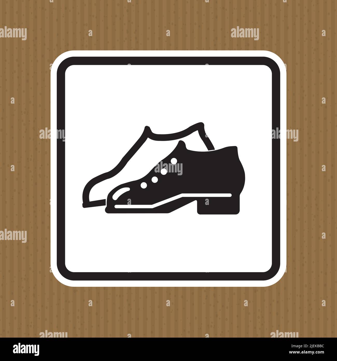 Symbol Enclosed Shoes Are Required In The Manufacturing Area sign ...