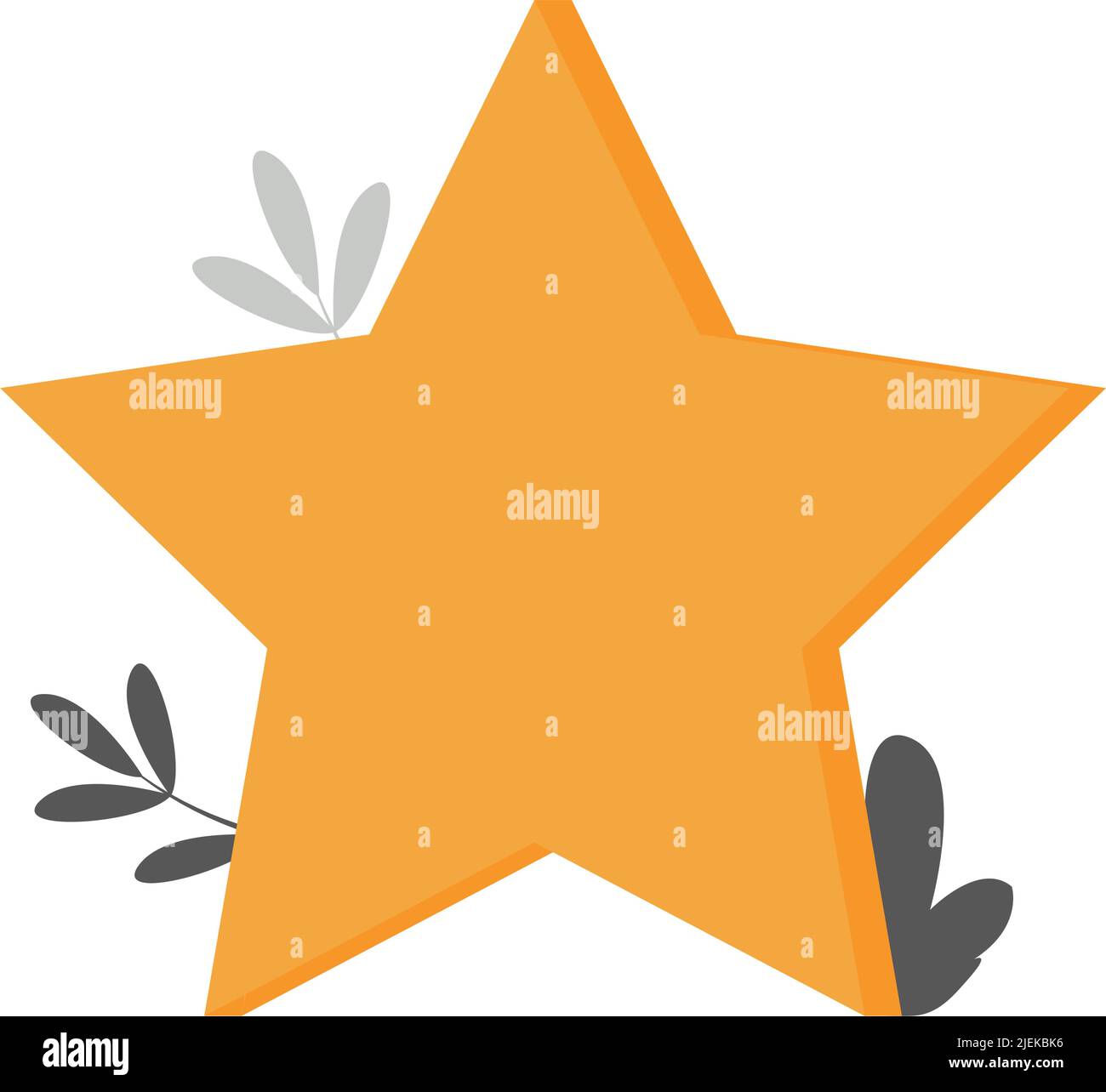 Gold star semi flat color vector object Stock Vector Image & Art - Alamy
