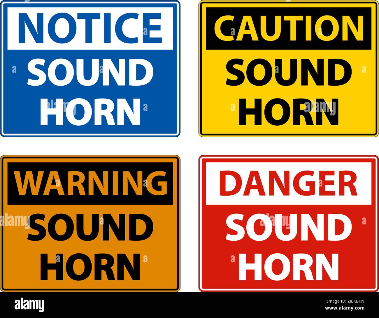 Sound Horn Sign On White Background Stock Vector Image & Art - Alamy