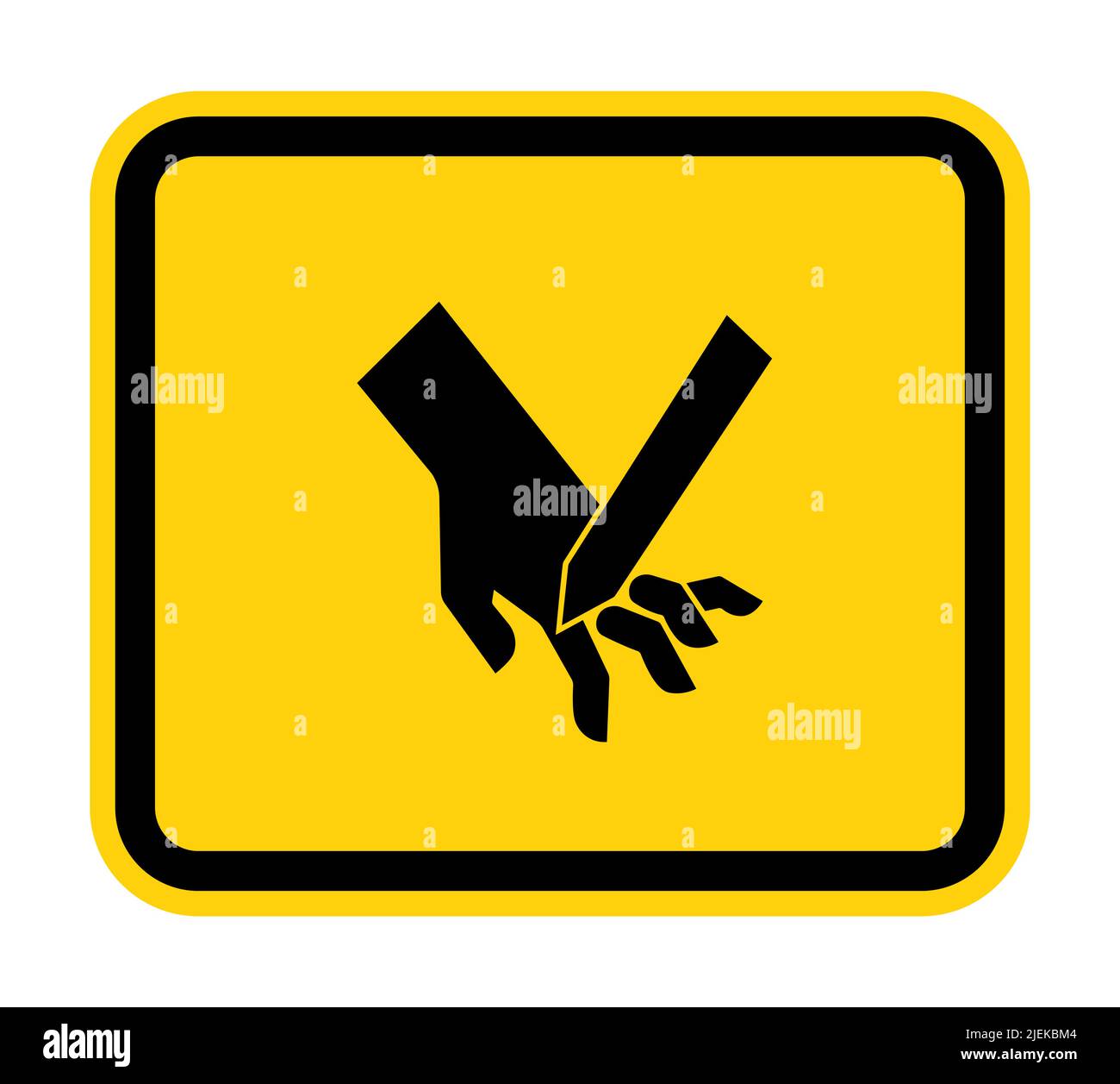 Cutting Of Fingers Angled Blade Symbol Sign, Vector Illustration ...