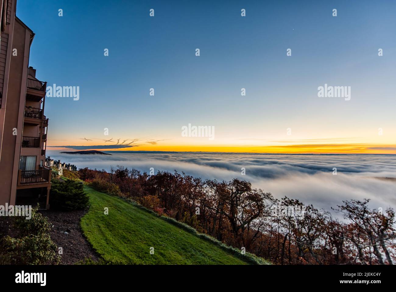 Wintergreen Resort, Virginia ski town apartment condo buildings at ski ...