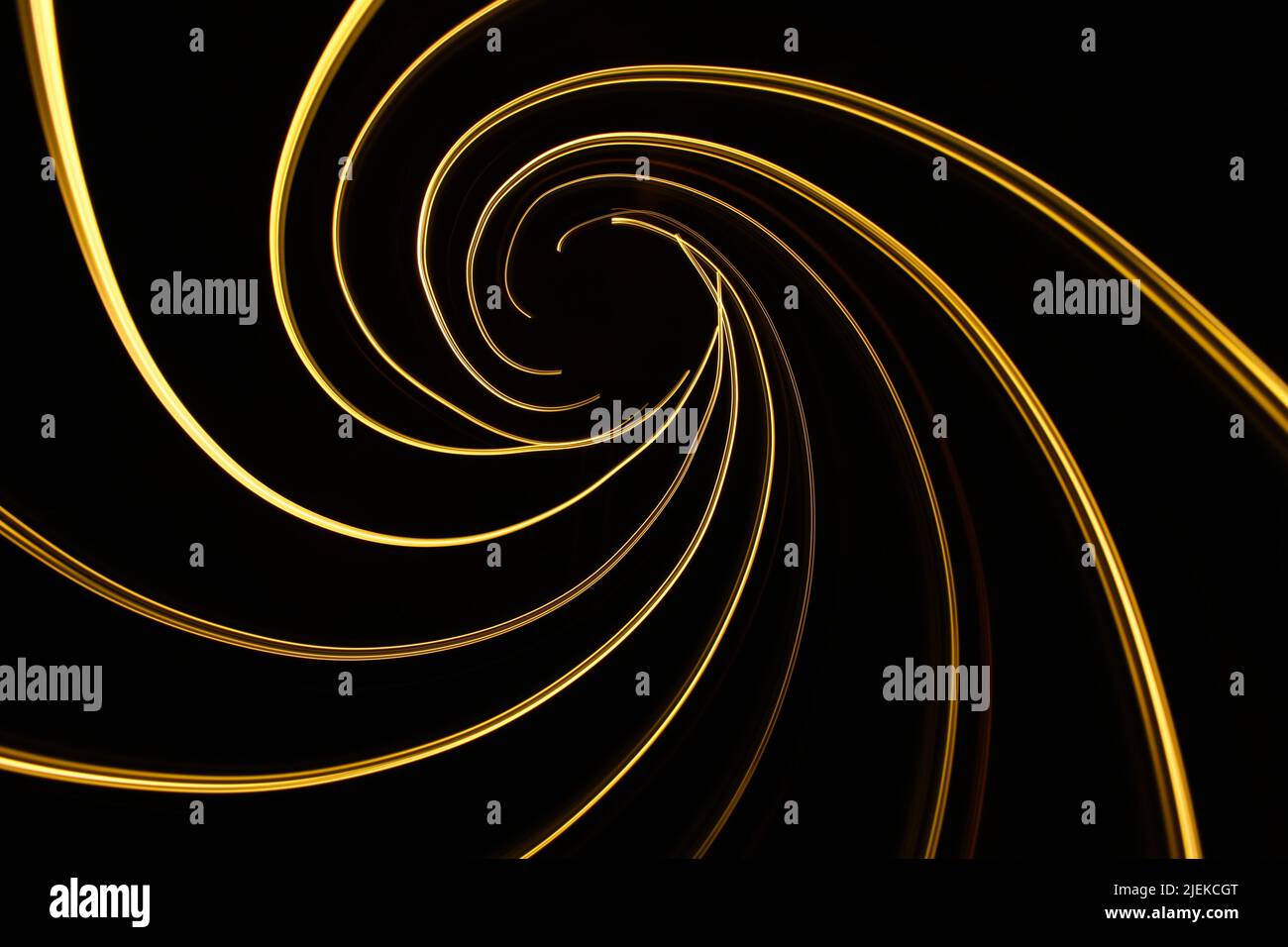 Long exposure light painting photograph of neon colour fairy lights in ...