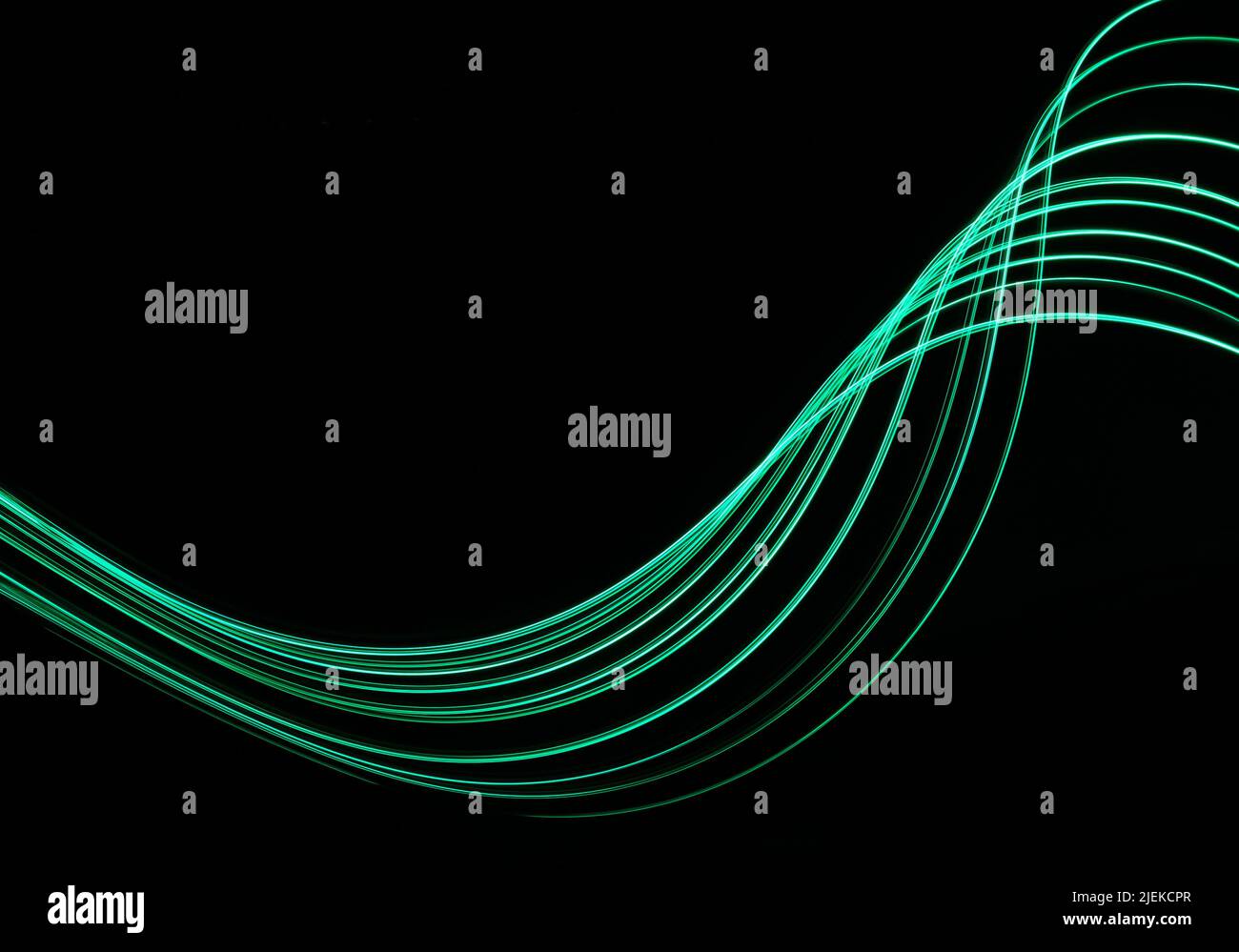 Long exposure light painting photograph of neon colour fairy lights in ...