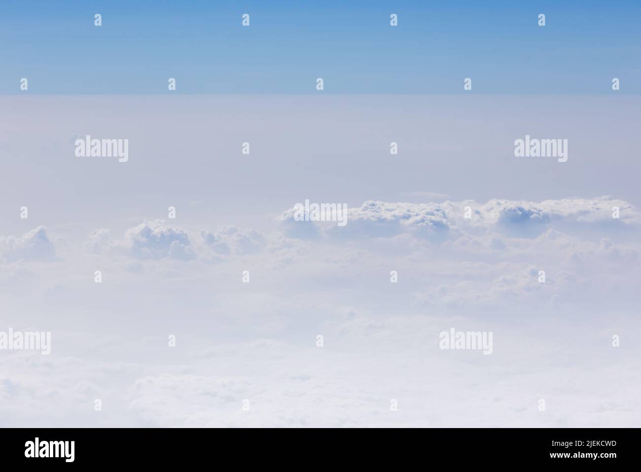 White cloud clusters in blue sky and sunshine are beautiful scenery ...