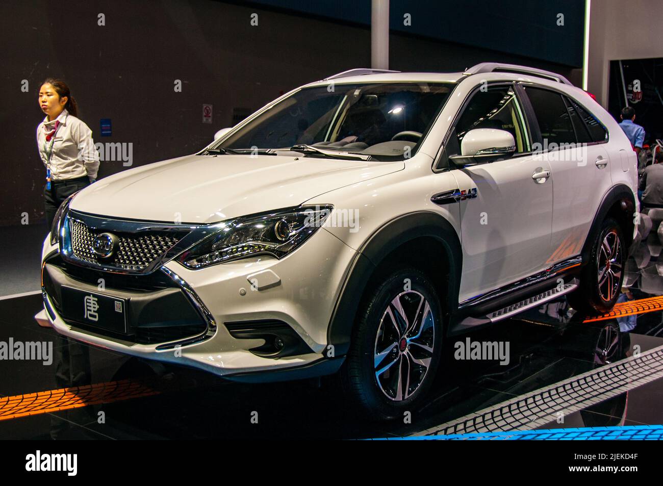 BYD Tang on display at the 2015 Guangzhou Auto Show Stock Photo - Alamy