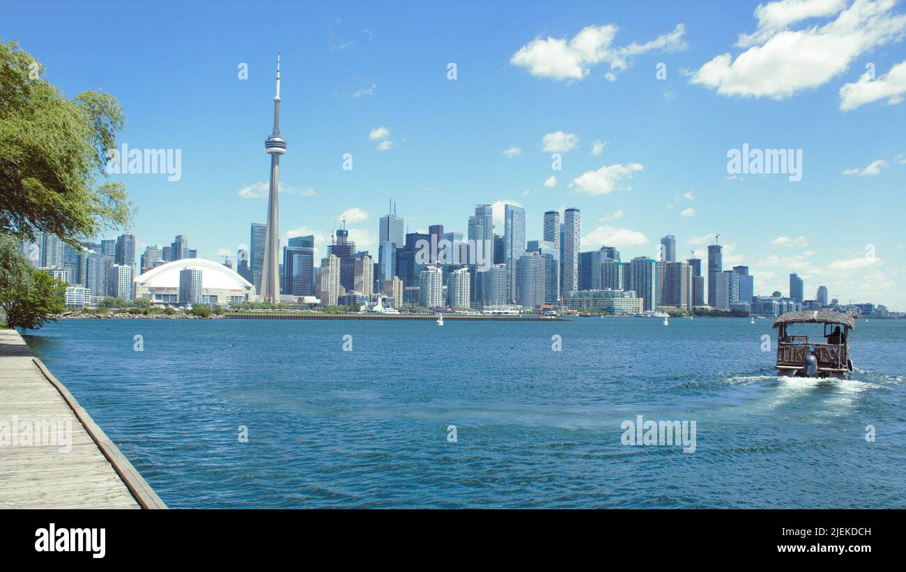 Toronto skyline from the Islands Stock Photo - Alamy