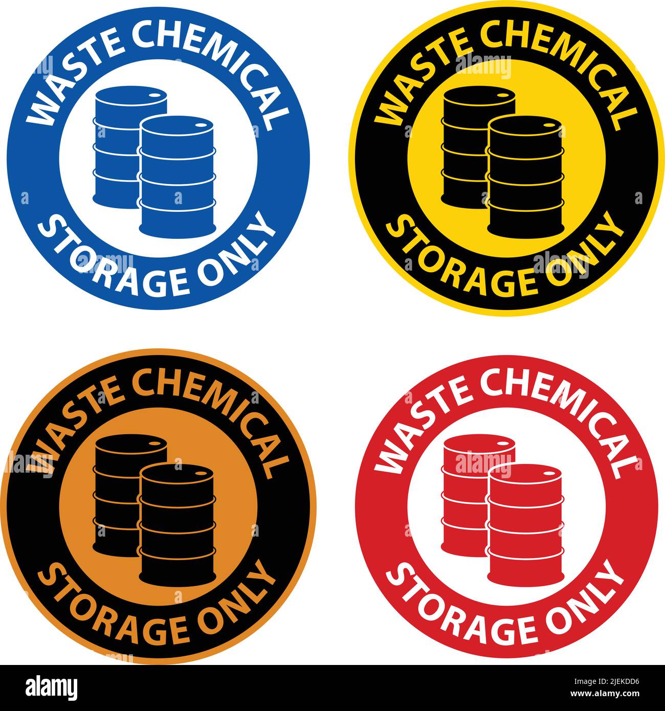 Waste Chemical Storage Only White Background Stock Vector Image & Art ...