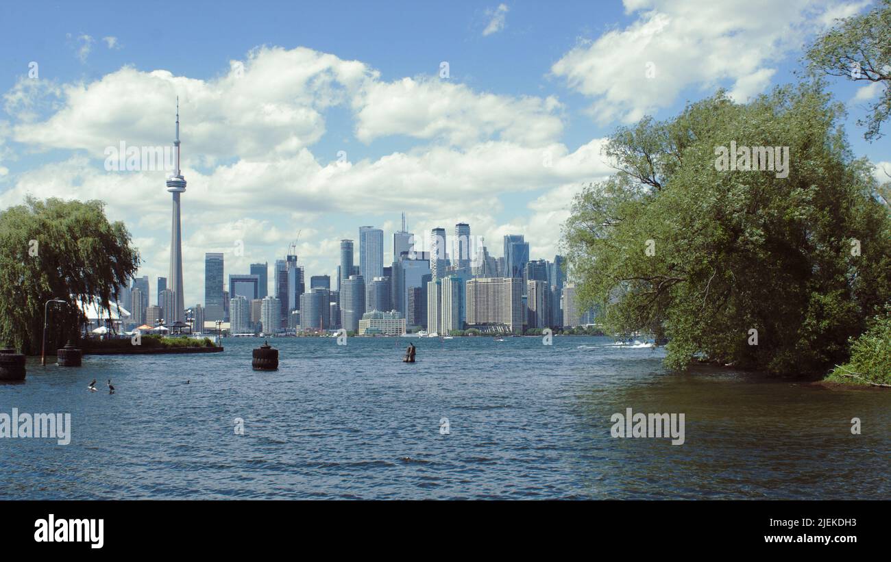 Toronto skyline from the Islands Stock Photo - Alamy