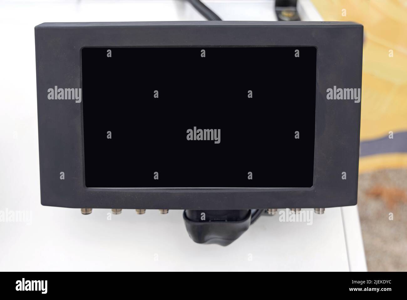 Big Screen Monitor Farm Machine Technology Equipment Copy Space Stock ...