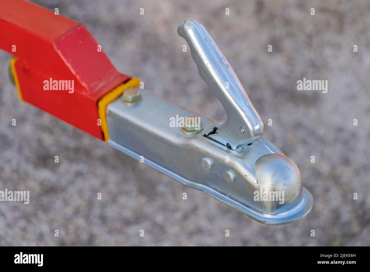 Euro Hitch Quick Release Trailer Ball Coupler Tow Coupling Stock Photo ...