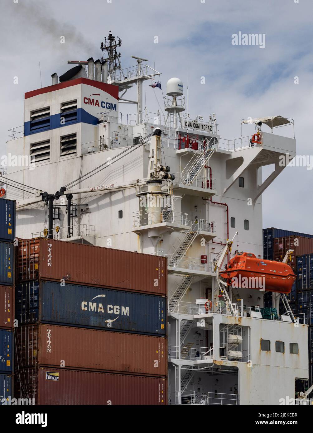 Giant transport ships in the Canal Zone of Panama Stock Photo - Alamy