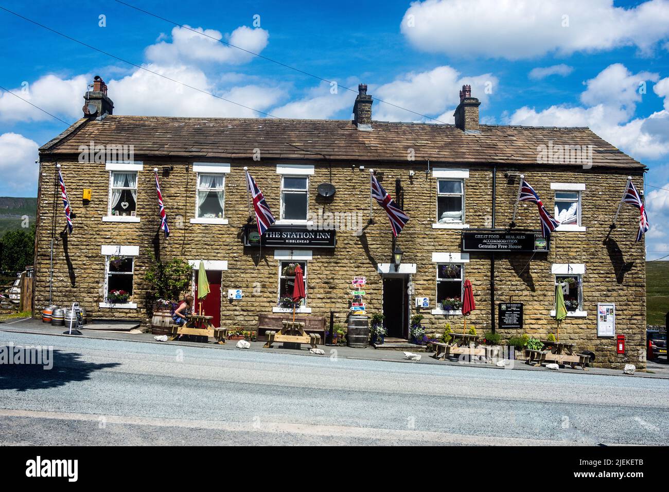 The inn is situated next to the famous Ribblehead Viaduct, on the ...