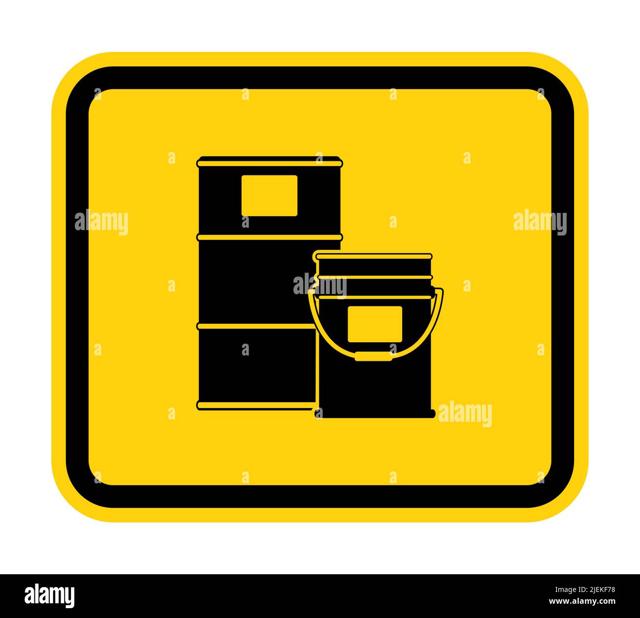 Paint Drum Area Symbol Sign Isolate On White Background,Vector ...