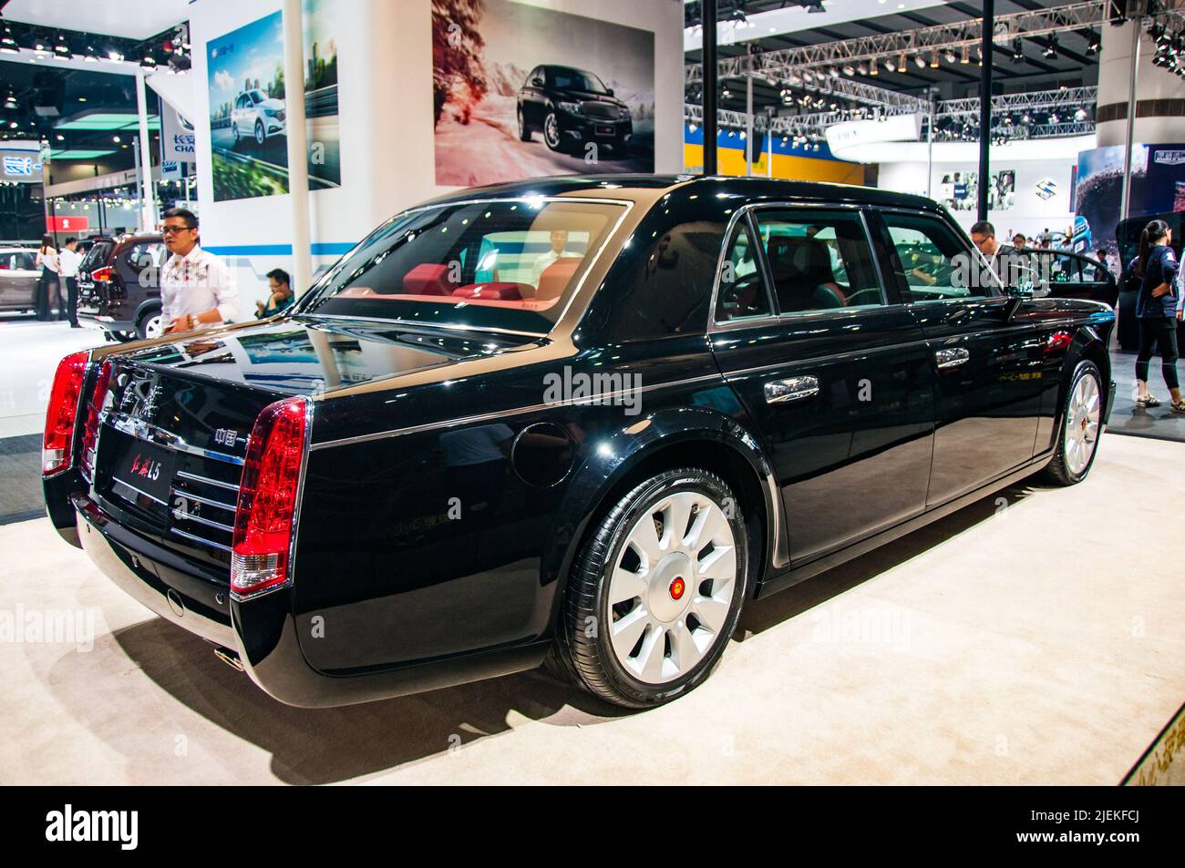 Hongqi L5 limousine on display at the 2015 Guangzhou Auto Show Stock ...