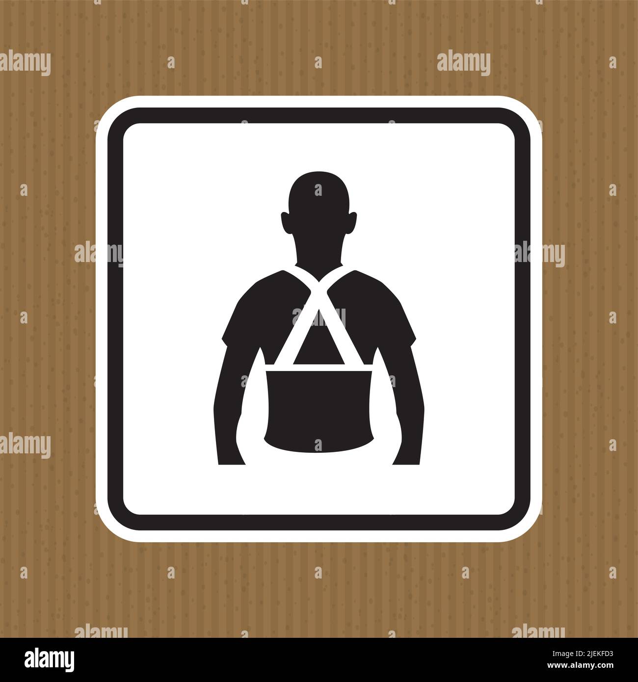 Wear Back Support Symbol Sign Isolate On White Background,Vector ...