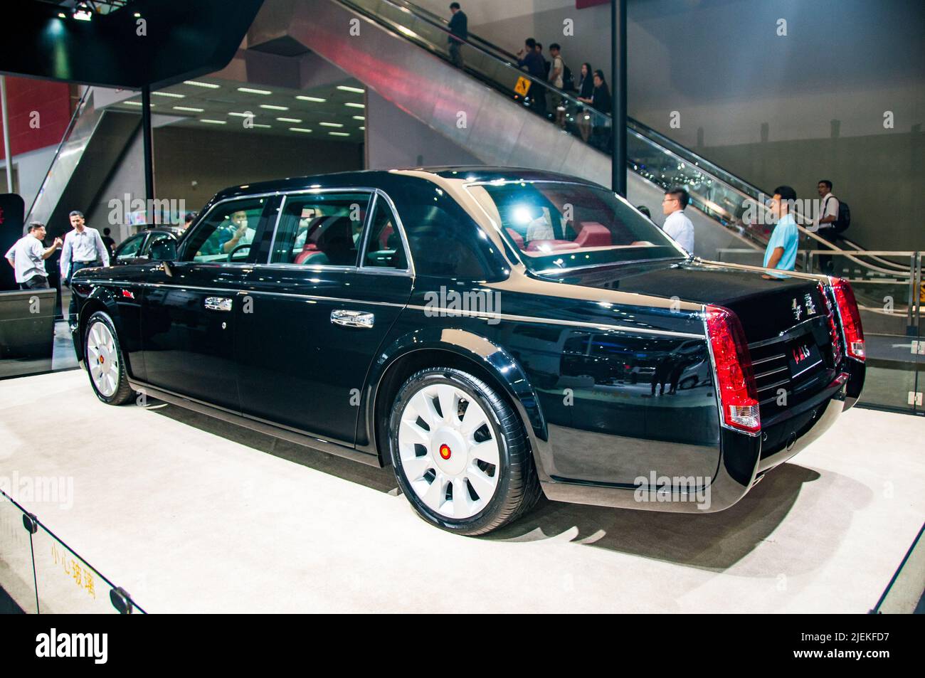 Hongqi L5 limousine on display at the 2015 Guangzhou Auto Show Stock ...