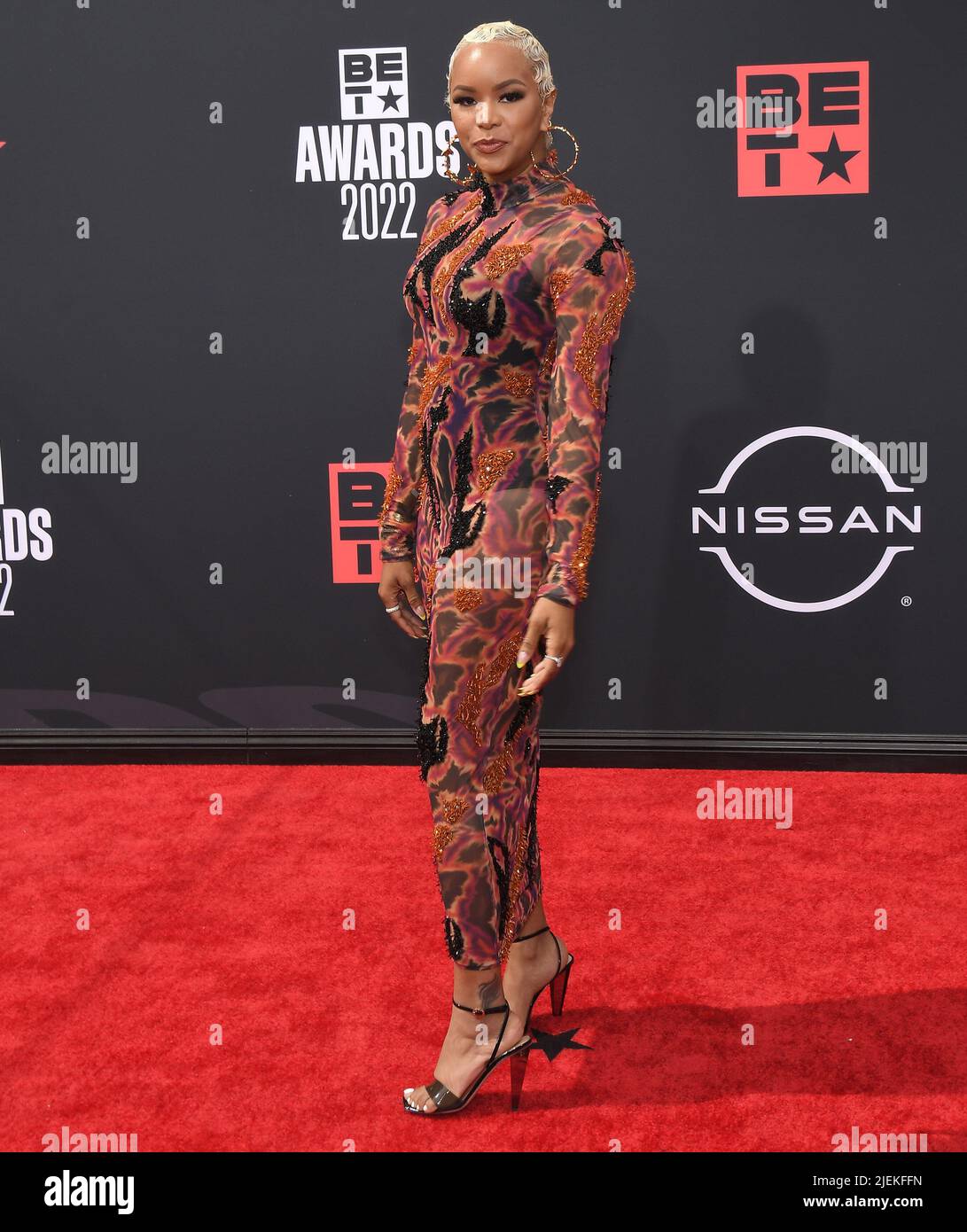 Los Angeles, USA. 26th June, 2022. LeToya Luckett arrives at the BET Awards 2022 held at the ...