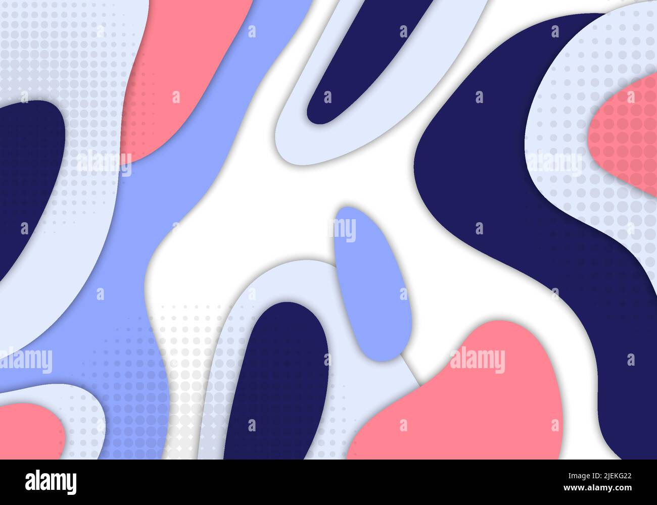 Abstract Colorful Template Design Decorative Artwork Overlapping Design Minimal Halftone