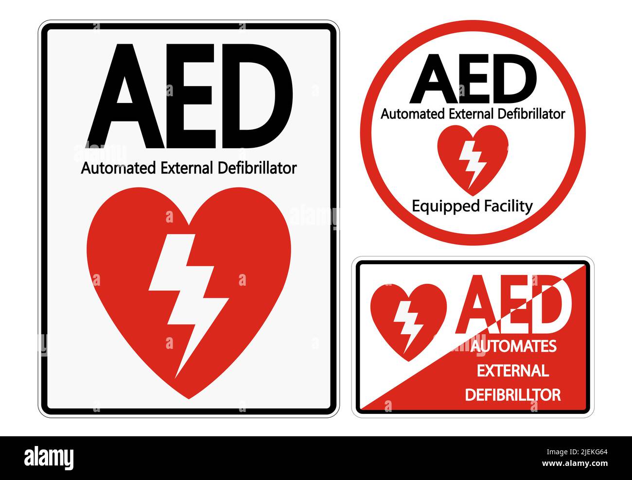 Set Symbol AED Symbol Sign Isolate On White Background,Vector ...