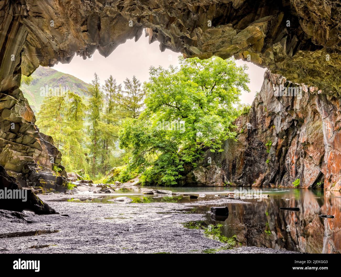 Rydal water caves hi-res stock photography and images - Alamy