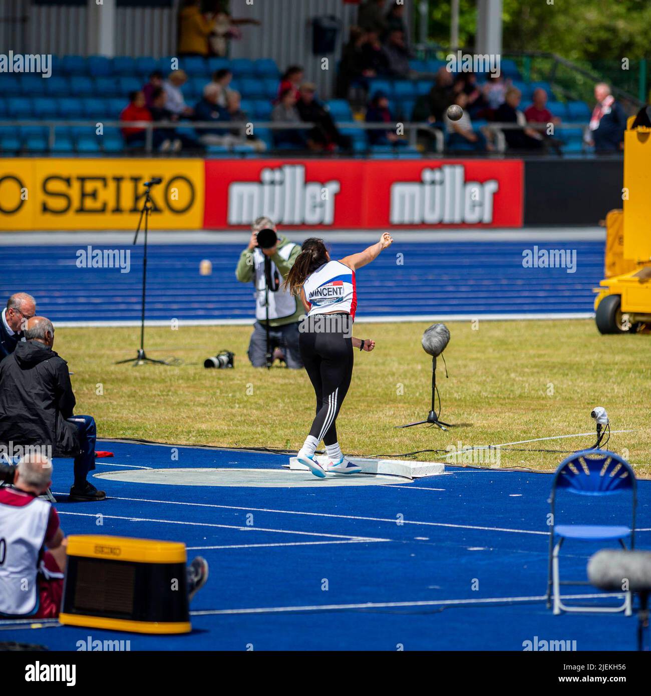 26-6-2022: Day 3 Women's Shot Put - Final VINCENT Serena of CITY OF ...