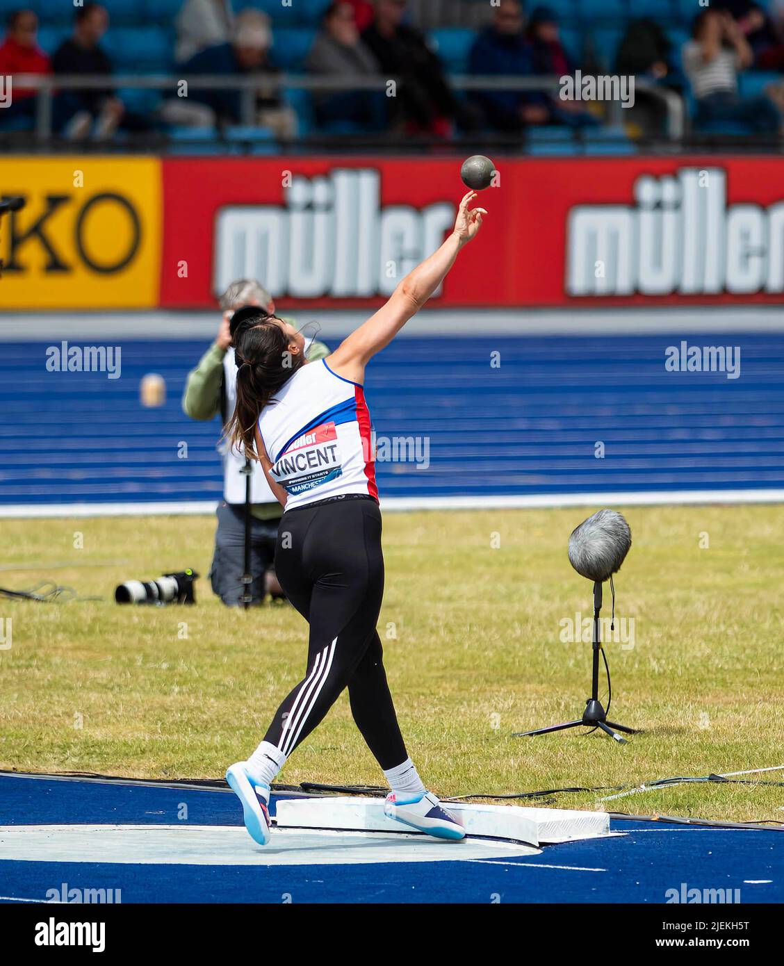 26-6-2022: Day 3 Women's Shot Put - Final VINCENT Serena of CITY OF ...