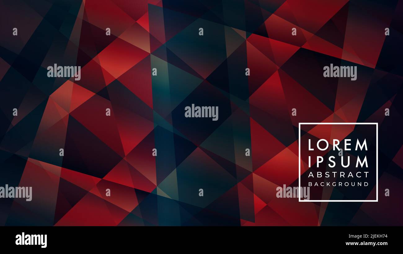 Fantastic poligonal pattern in dark red color gradient. Abstract ...
