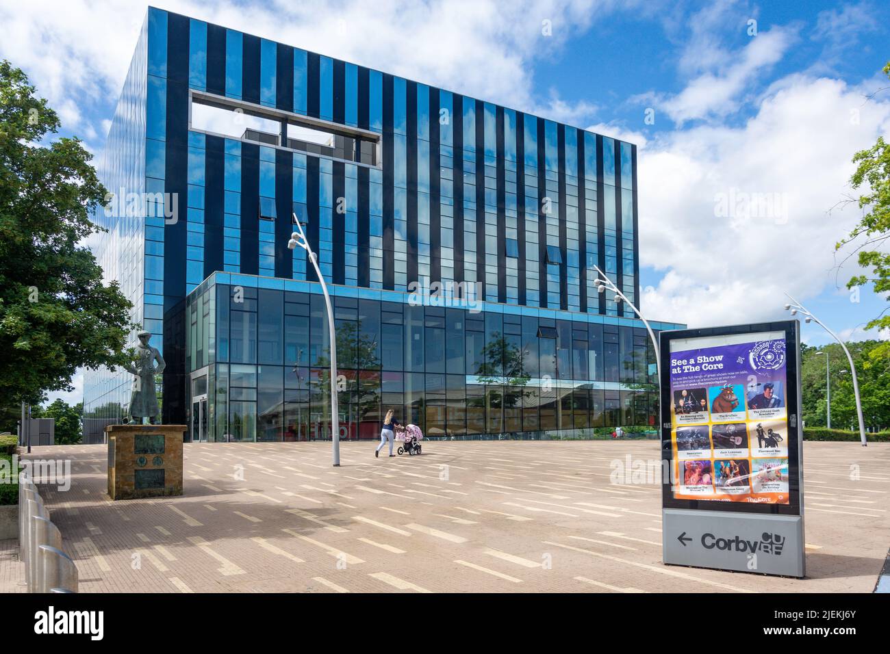 The core at corby cube events venue architecture theatre library hi-res ...