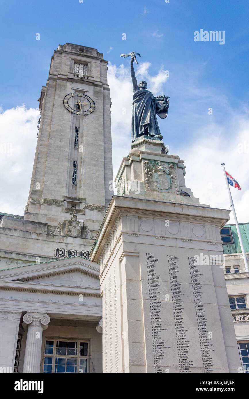 War memorial art deco luton town hall george street northamptons hi-res ...
