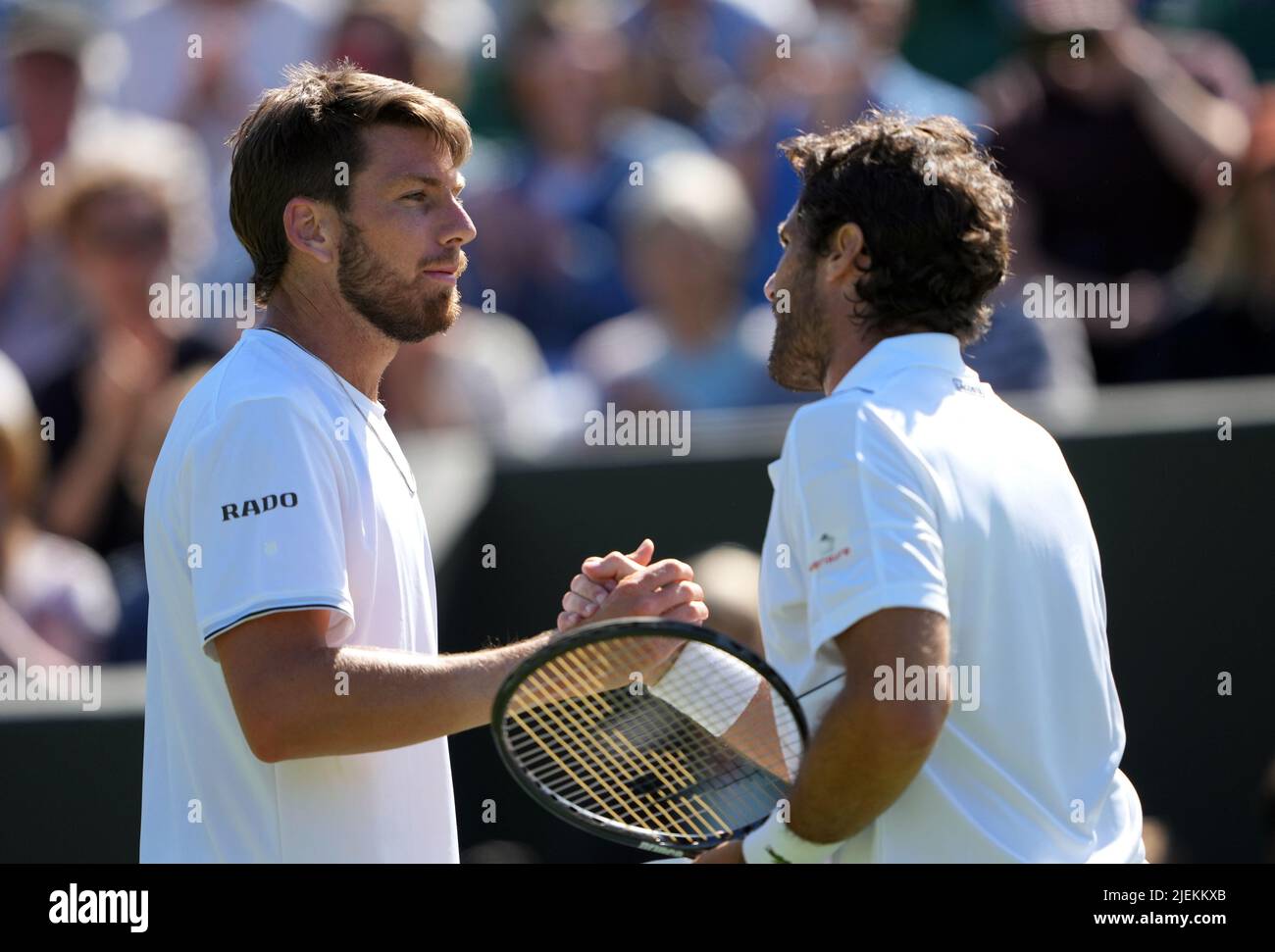 Cameron Norrie celebrates victory over Pablo Andujar on day one of the ...