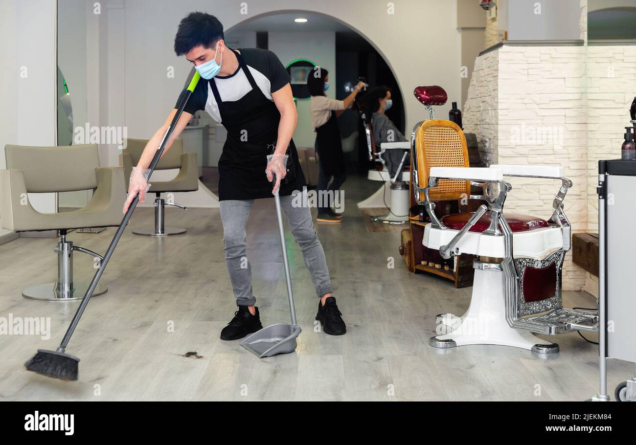 Barber shop broom hi-res stock photography and images - Alamy